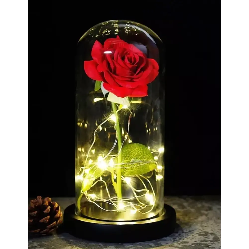 Rosa Eternas Encapsulada Led Flor
