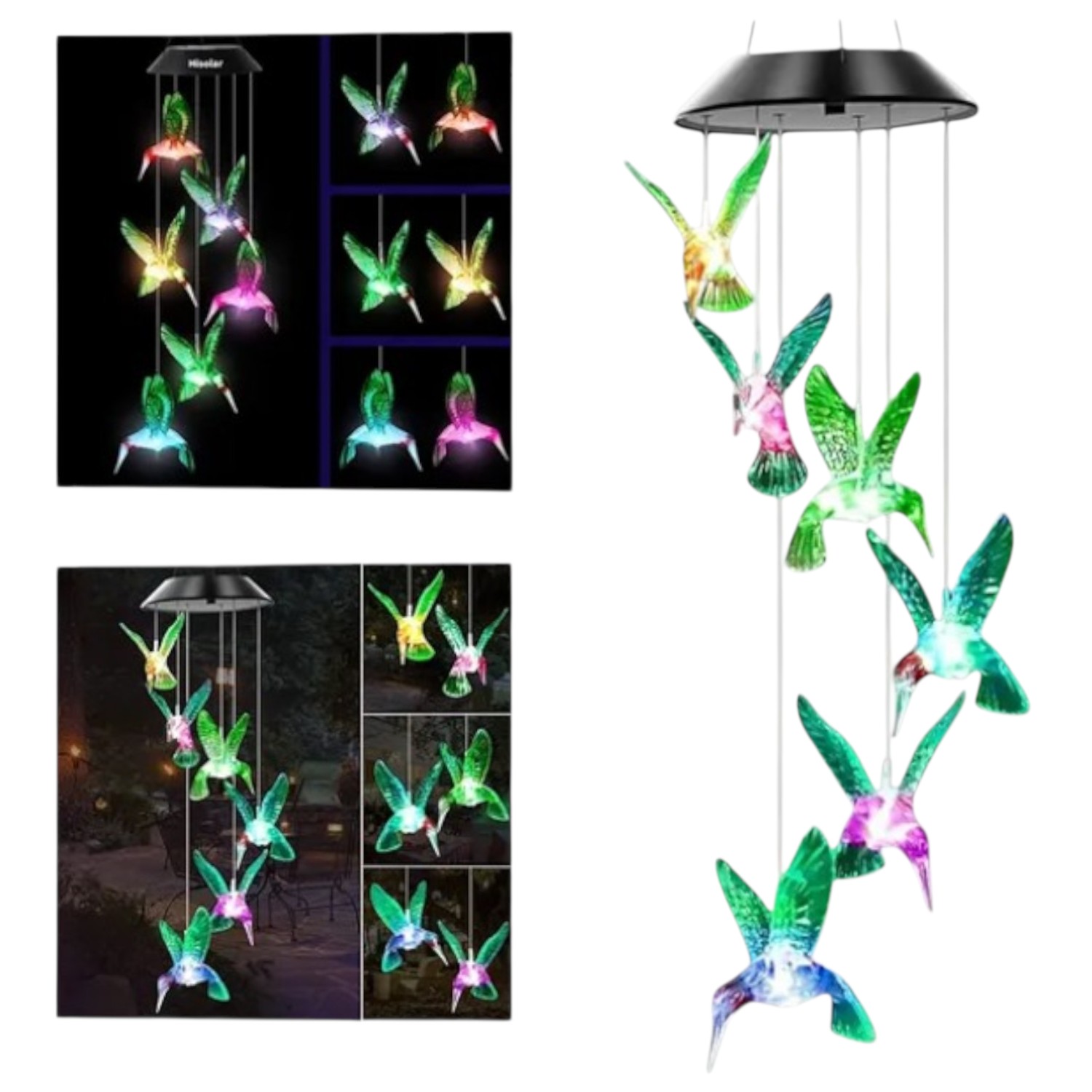 Colgante Colibri Solar Led Multicolor