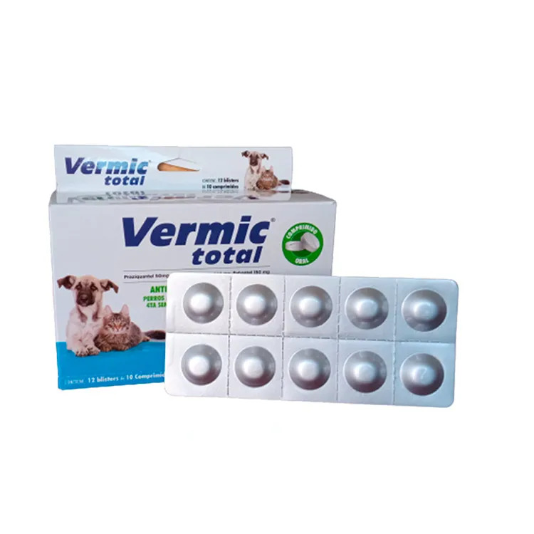 Vermic Total 1 Tableta de Antiparasitario Interno Perros y G