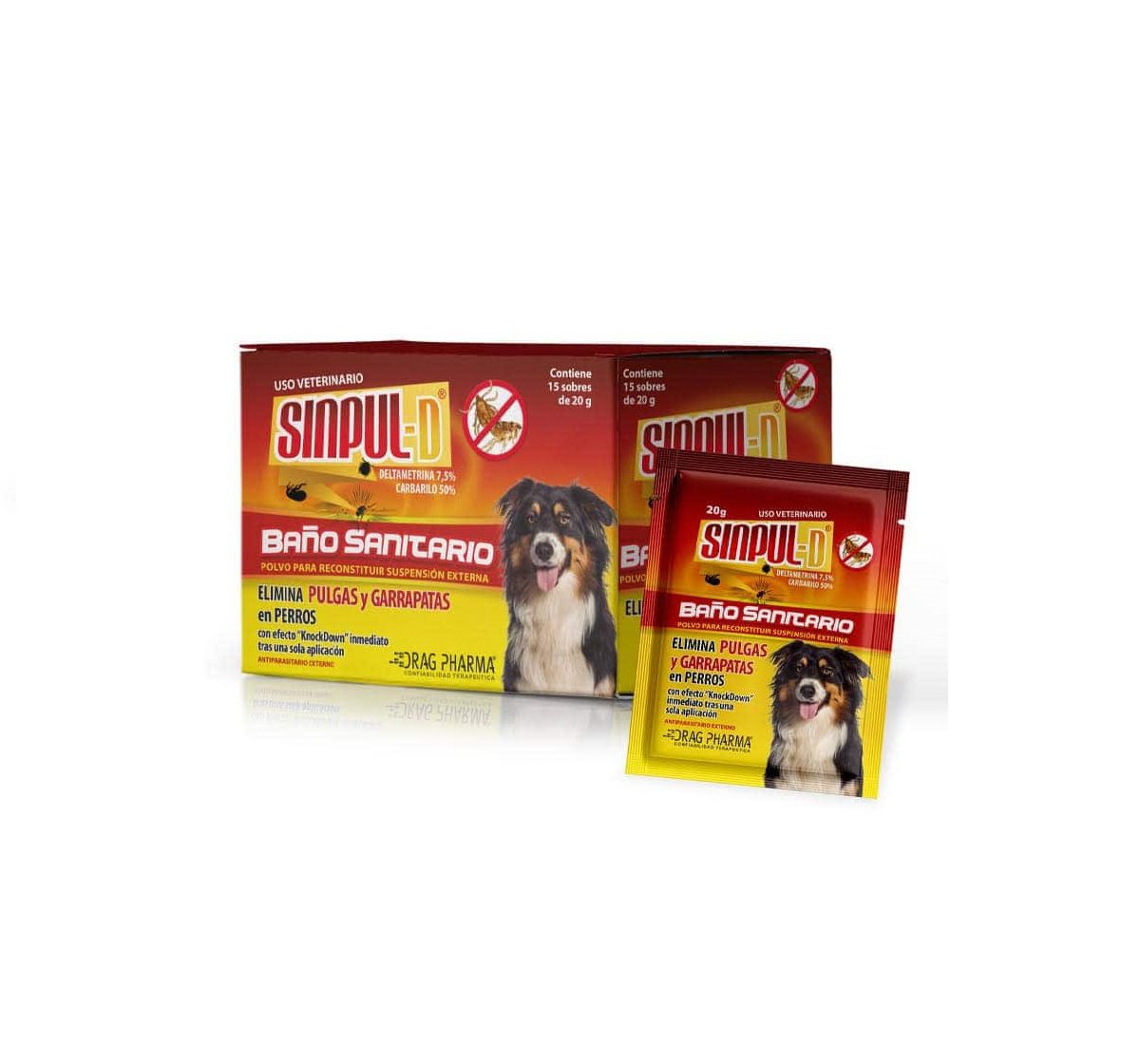 Sinpul-D Sobre Polvo para Baños y Fumigar Elimina Pulgas ...