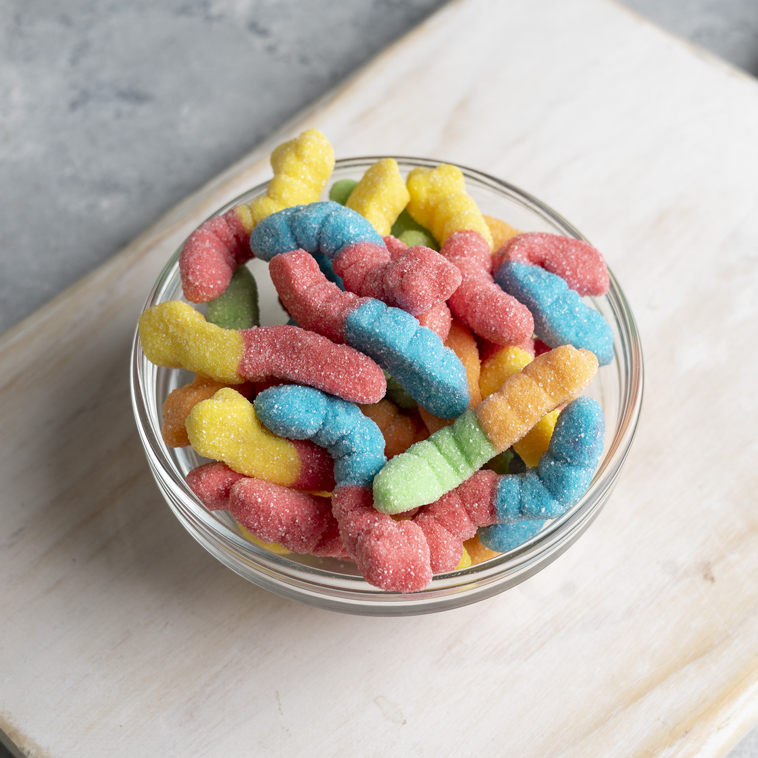 Gomitas gusano ácidas premium