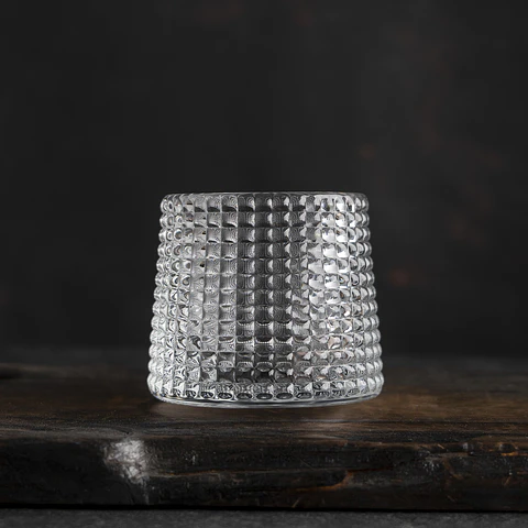 Vaso de vidrio elegante