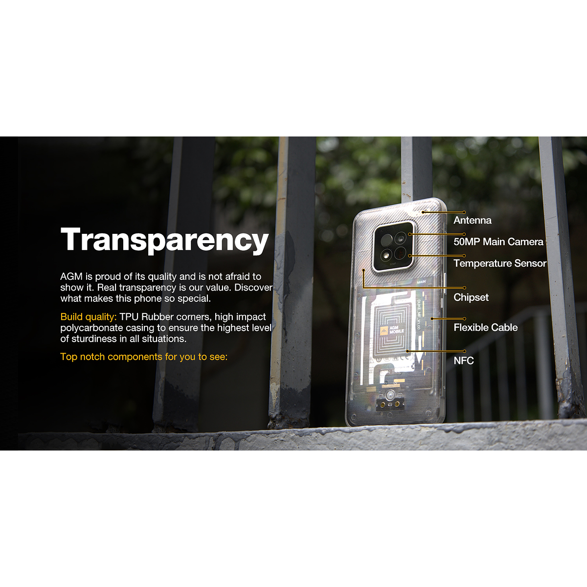 TELEMÓVEL AGM X6 Phantom 5G 128GB +8GB DUAL SIM PRETO