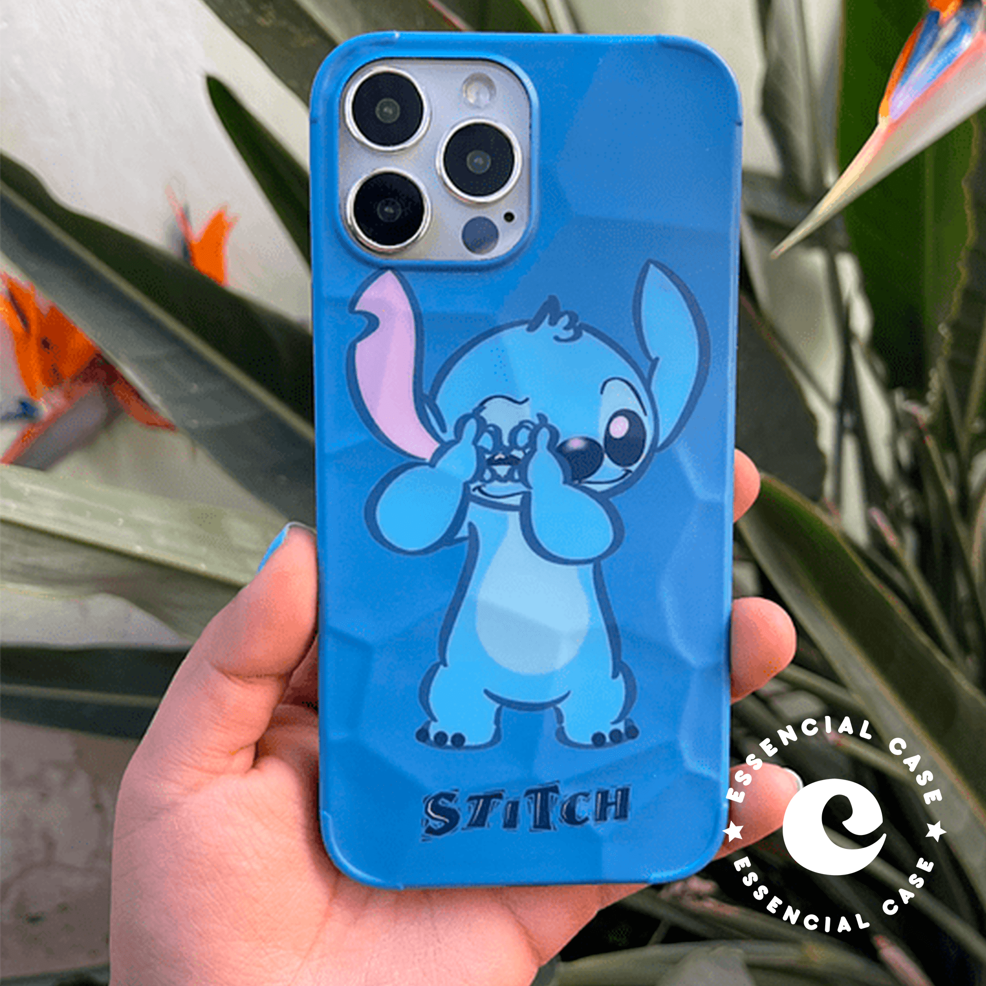carcasa Stitch con relieve iPhone 13 pro max