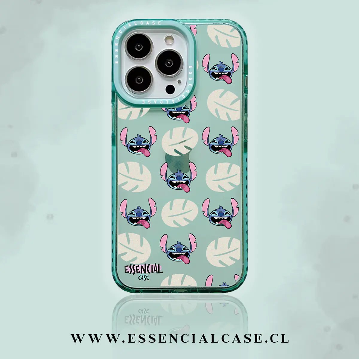 Carcasa diseño Stitch flor