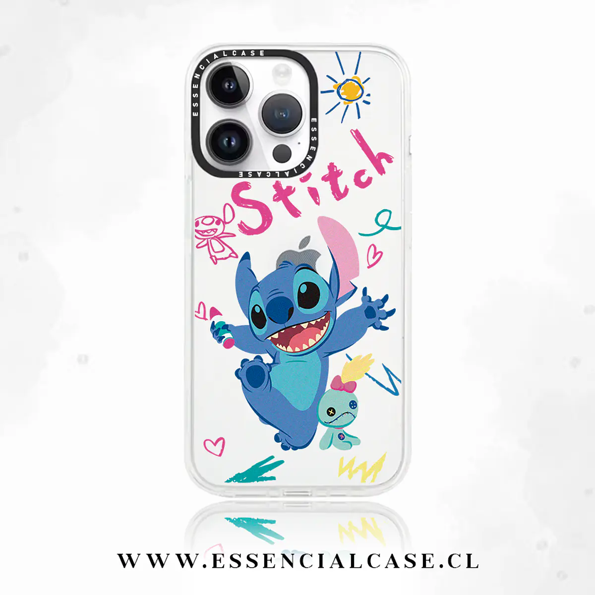 Carcasa diseño Stitch con trapoos