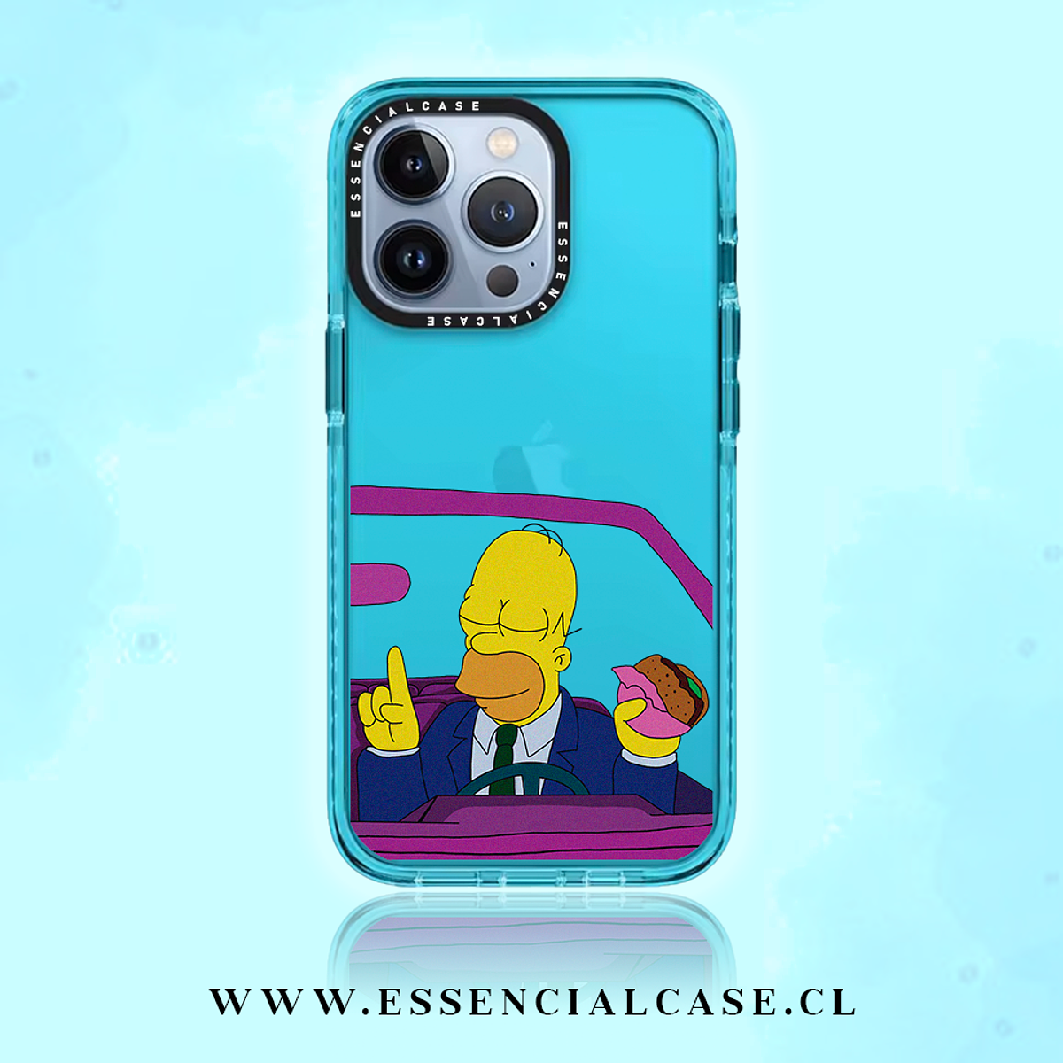 Carcasa diseño Homero auto - Los simpson