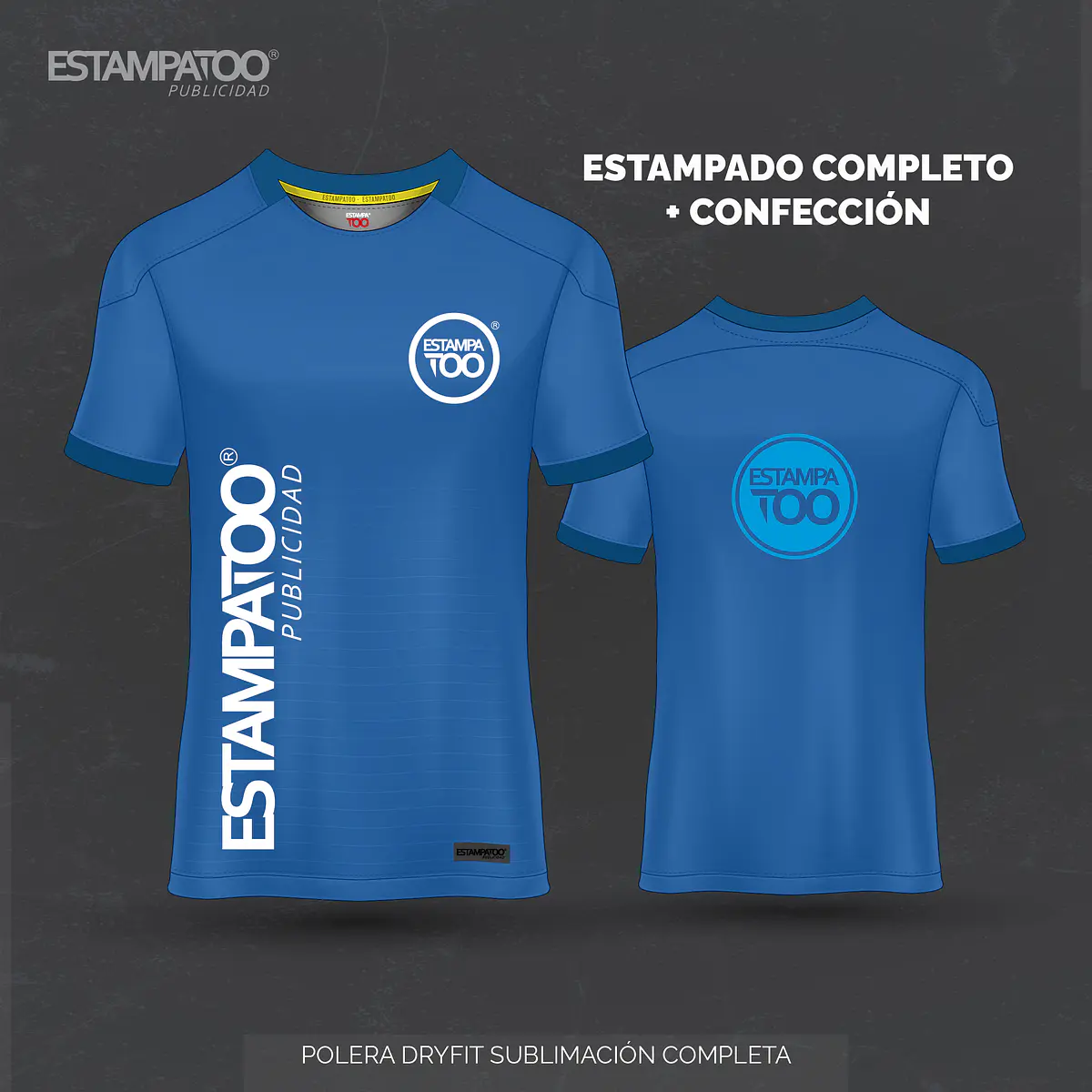Polera sublimación completa dryfit