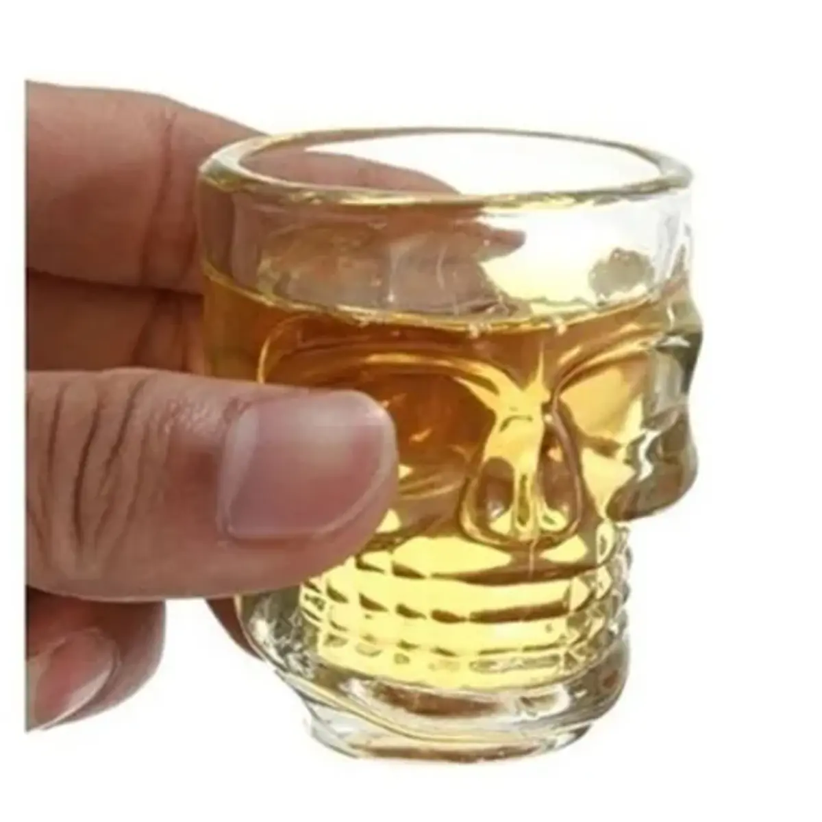 Vaso Shot Tequilero Calavera Vidrio Set 6 Pcs 65ml