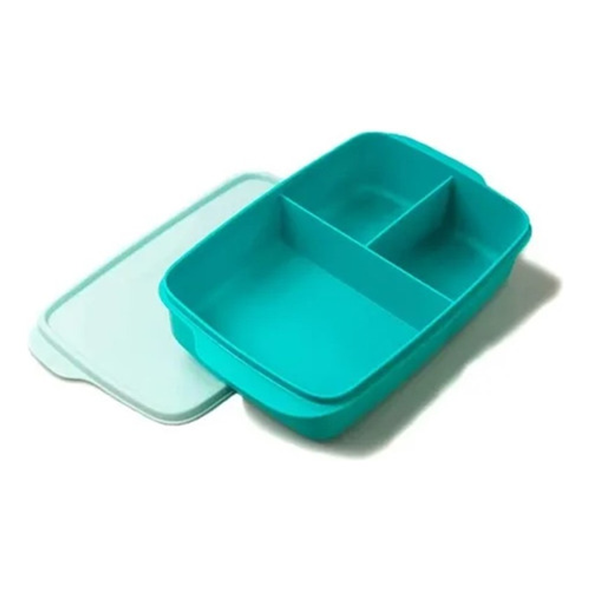 Taper De 3 Divisiones Plastico Para Comida Fuente Colores