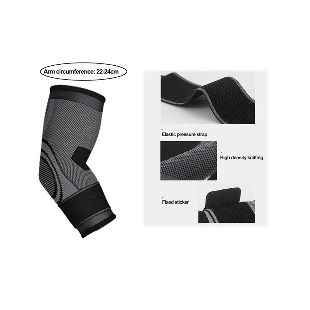 Codera Compresión Con Correa Ortopedia Soporte Brazo Codo