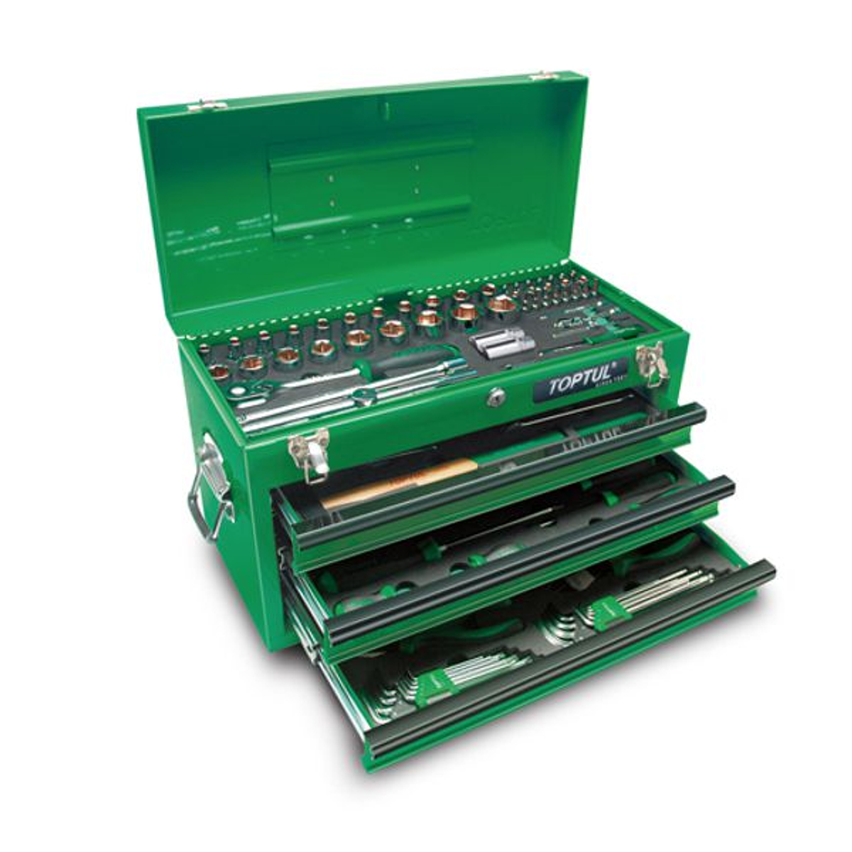 Caixa de ferramentas metálica 3 gavetas - TOPTUL