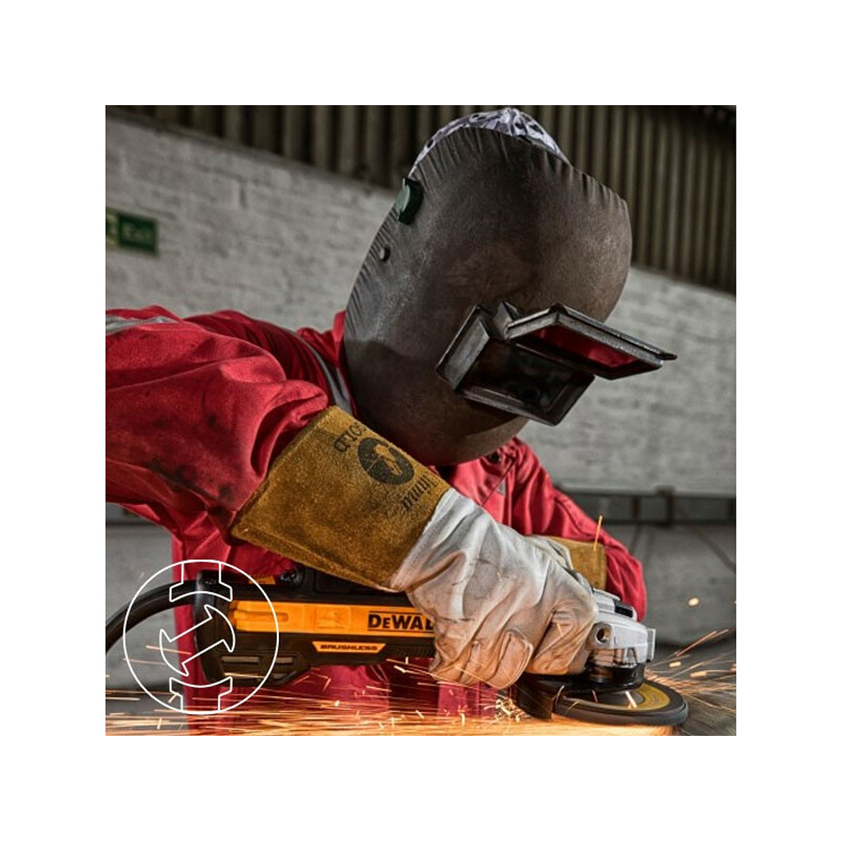 Rebarbadora sem escovas 125mm 1700W eletrónica DWE4357 DE...