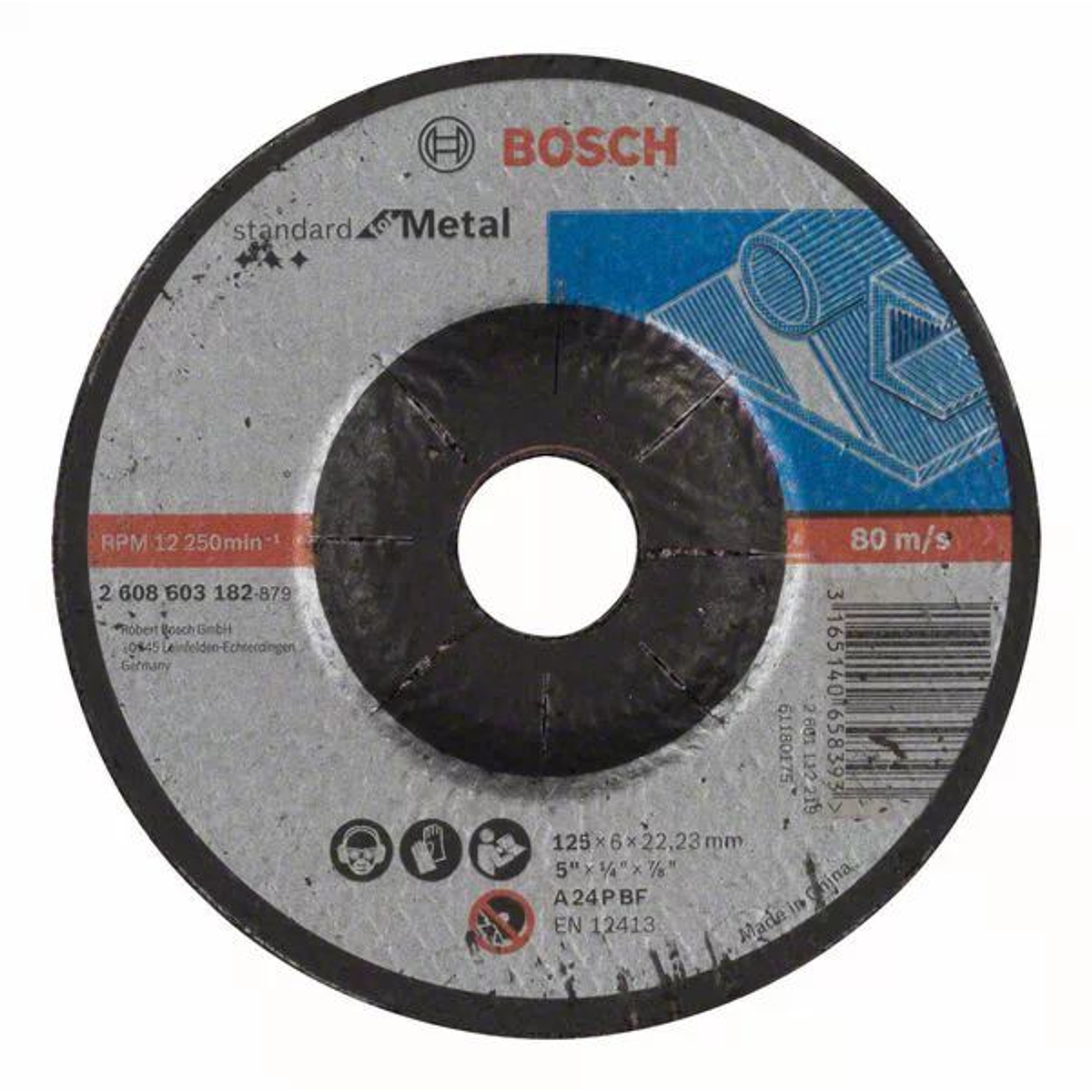 Disco de rebarbar 125mm Standard para Metal BOSCH (5 uni.)