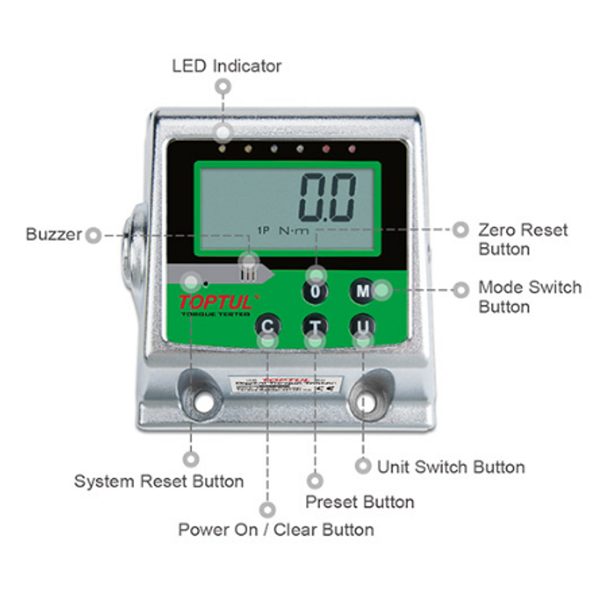 Verificador de Torque Digital TOPTUL