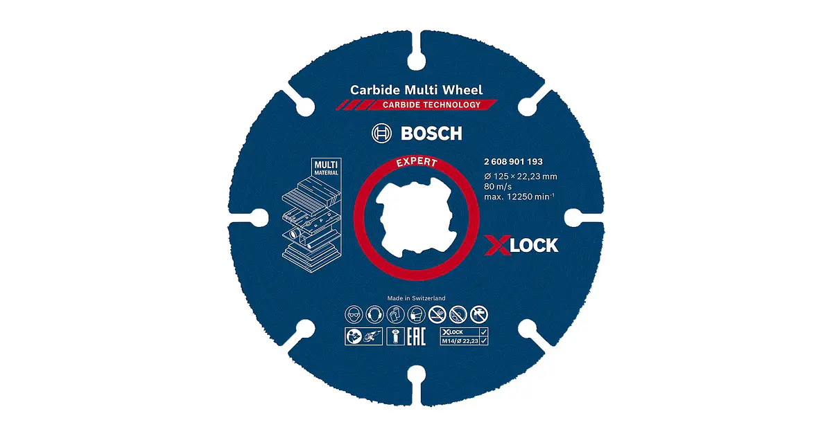 Disco corte 125mm X-LOCK EXPERT Carbide Multiwheel Bosch