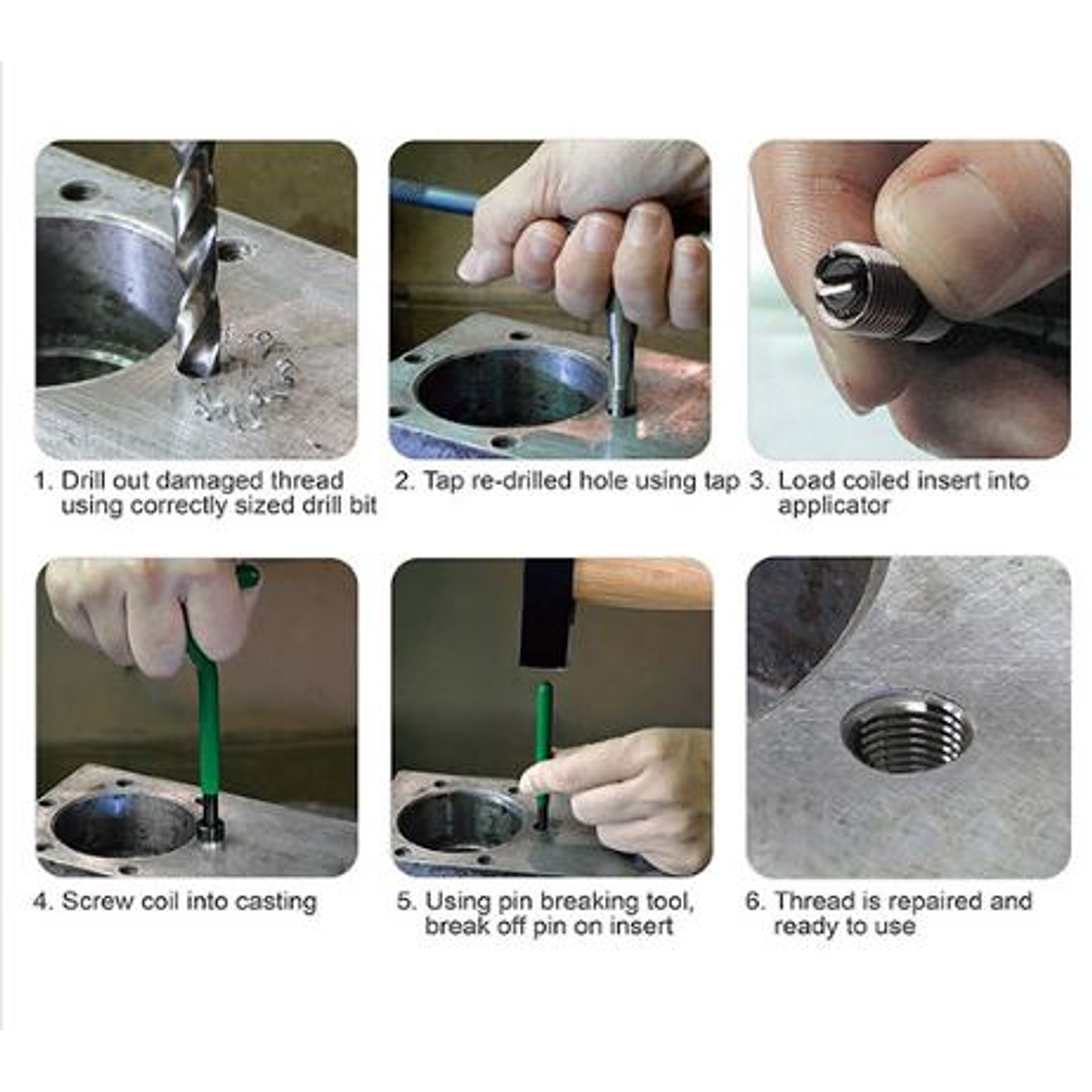 Jogo para Reparar Roscas Profissional K-COIL TOPTUL