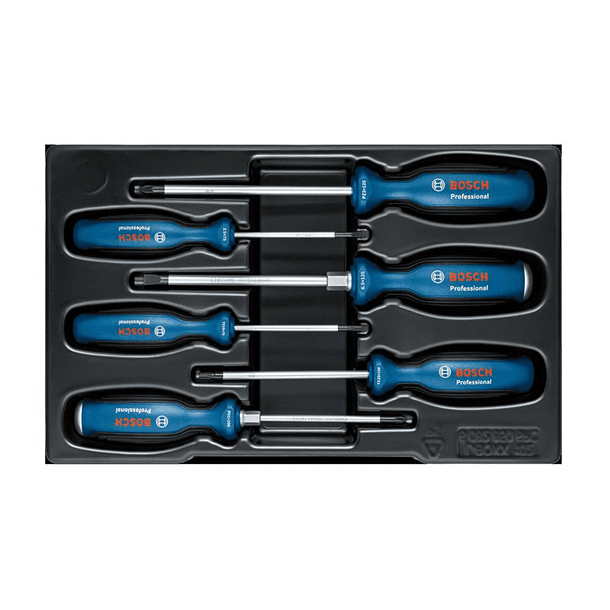 Conjunto de 6 chaves Fenda + Cruz + Torx BOSCH