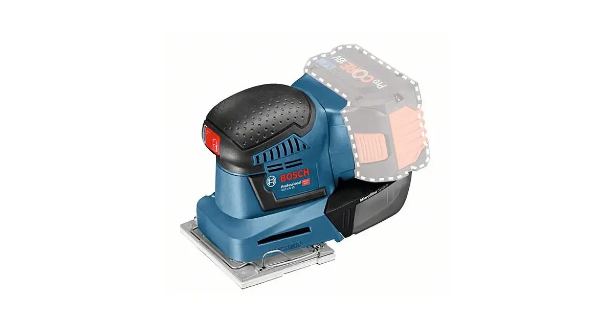 Lixadeira Orbital sem fio GSS CLICK & GO 18V BOSCH