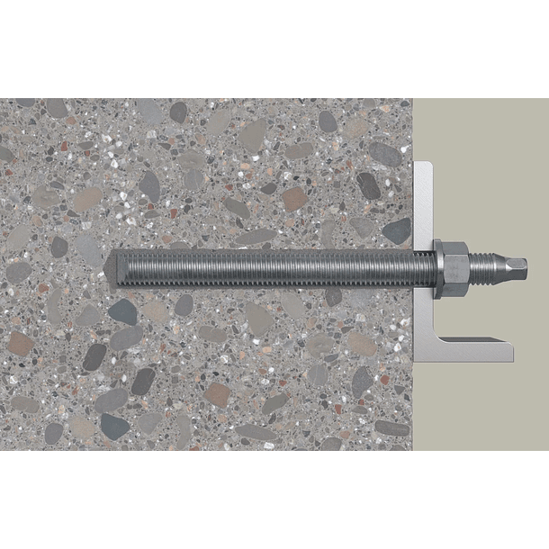 10 Un. Varão Roscado em Aço Galvanizado Grau 5.8 RG M8x150mm