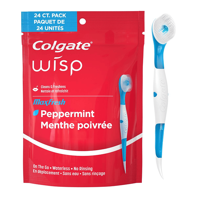 Colgate Max Fresh Wisp Disposable Travel Toothbrushes