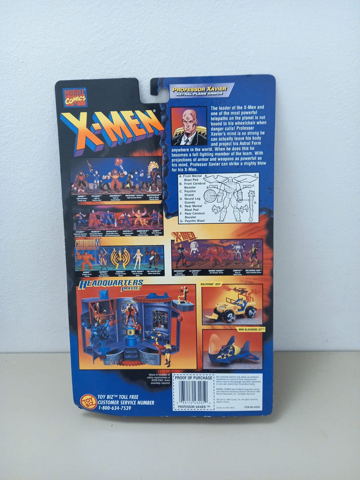 PROFESSOR XAVIER MUNTANT ARMOR SERIES. AÑO 1996