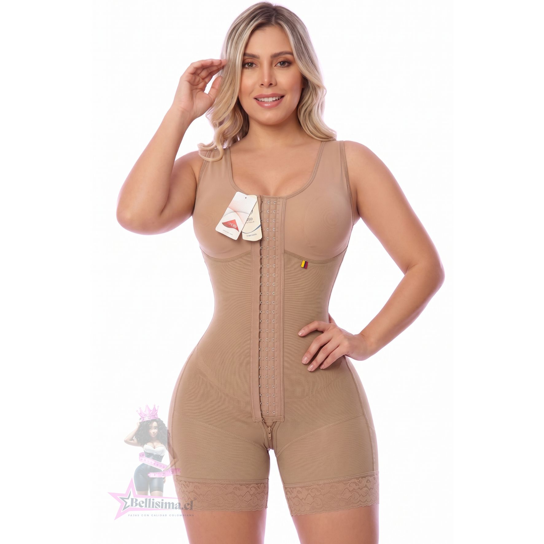 Faja short cuerpo de guitarra con brasier - Alta Compresion