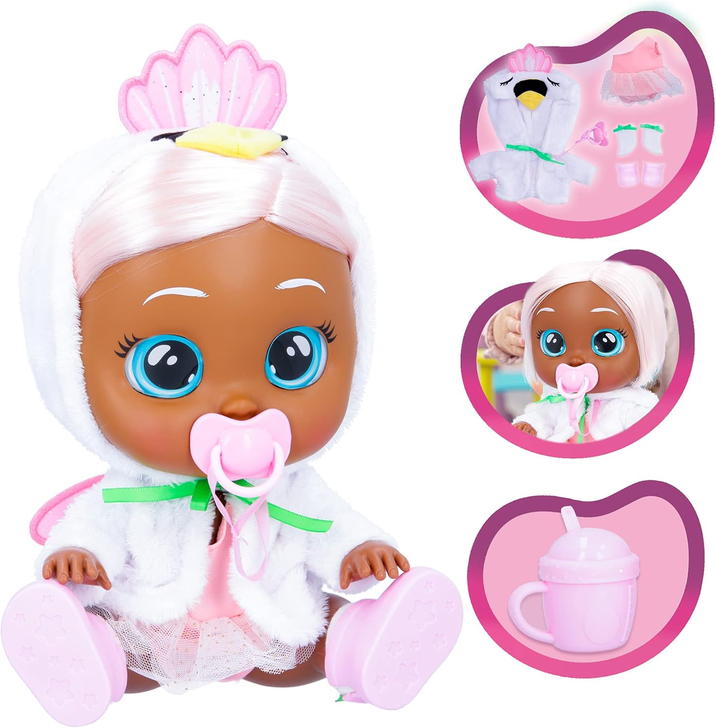 Cry Babies Kiss Me Daphne - Muñeca de bebé de 12