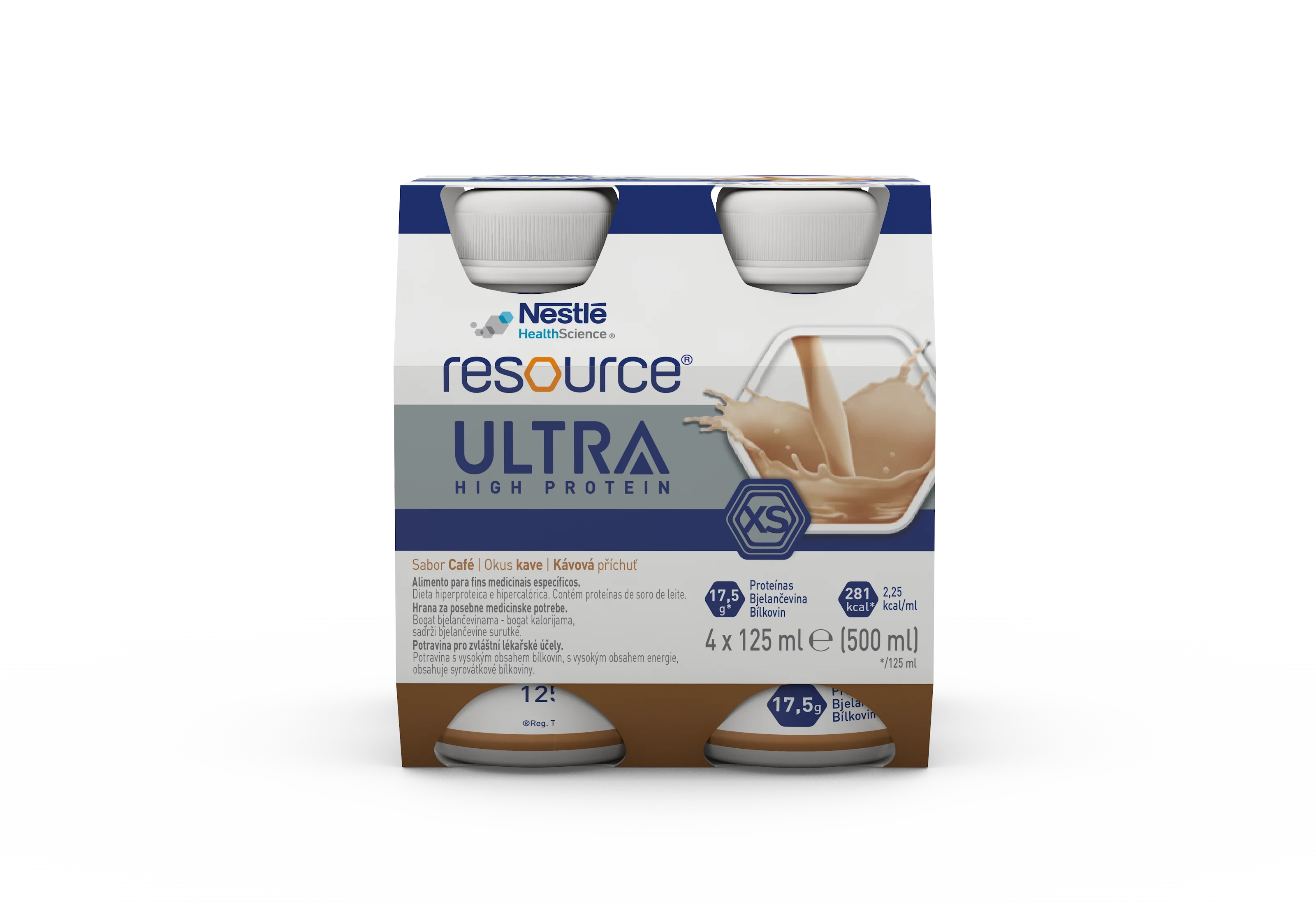 Nestlé Resource Ultra Solução Oral Café 4x 125ml