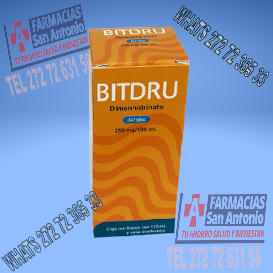 Dimenhidrinato 250 mg / 100 ml Bitdru 125ml