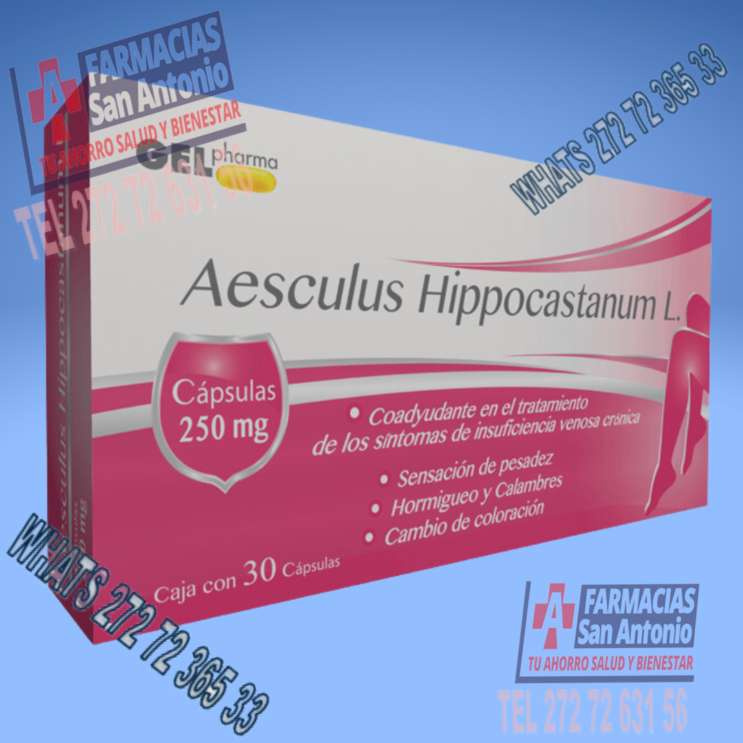 Flebocaps castaña de indias (aesculus hippocastanum) 30c...