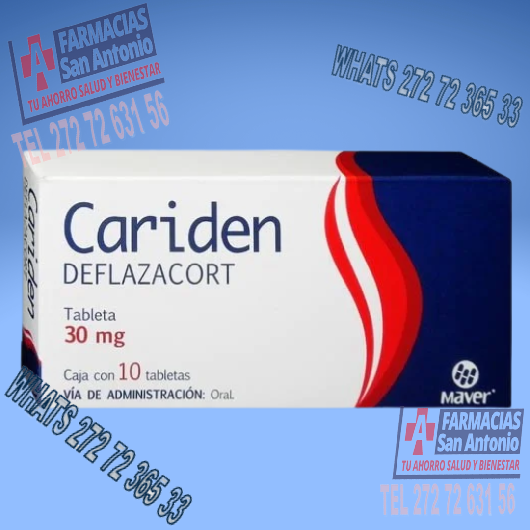 Deflazacort 30mg Cariden 10 Tabletas