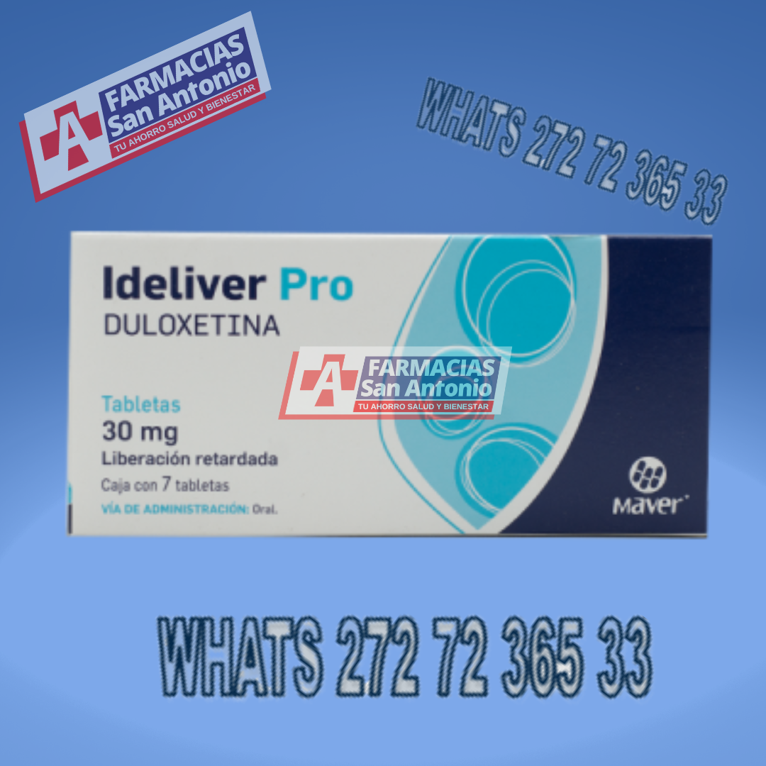Duloxetina 30MG IDELIVER PRO 7 Tabletas