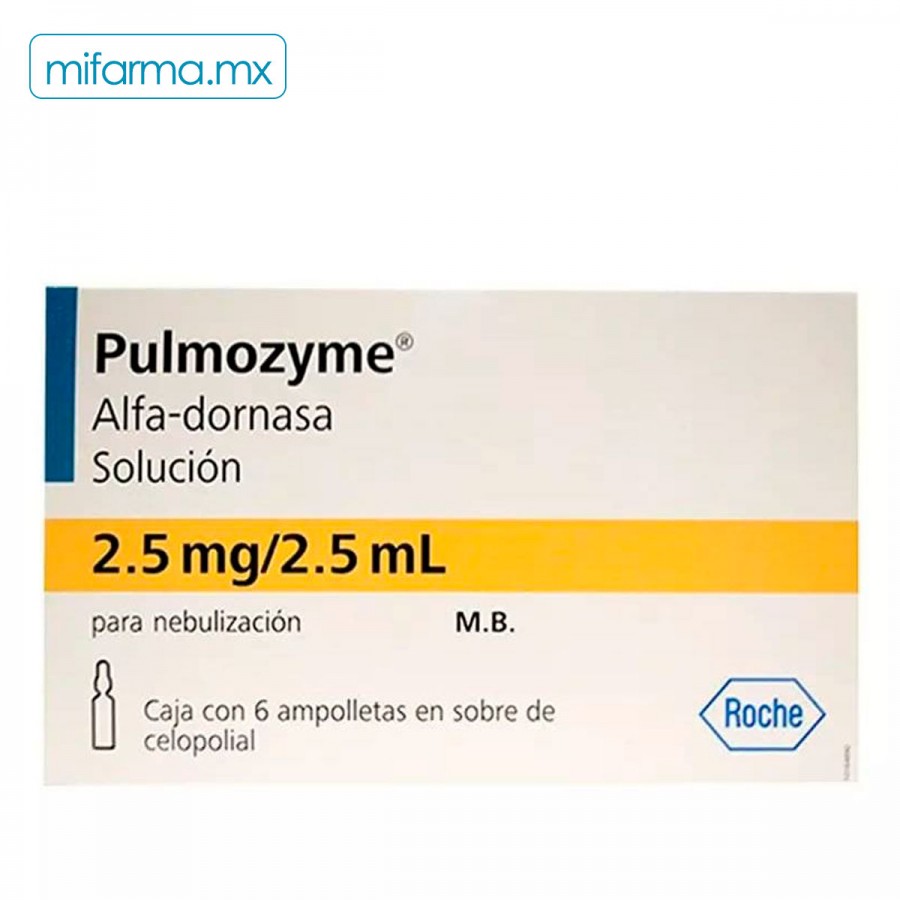 Pulmozyme 2.5mg / 2.5ml 6 ampolletas