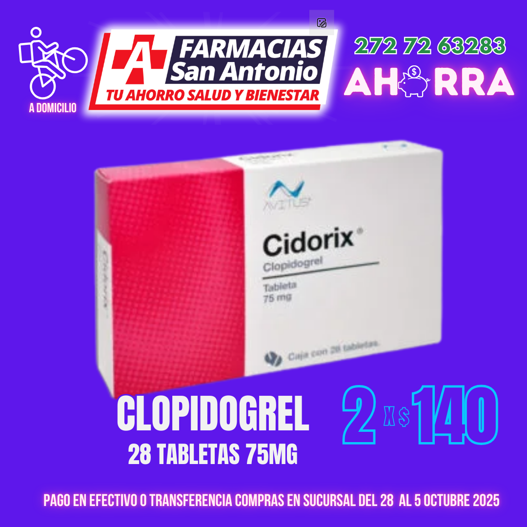 Clopidogrel 75mg Cidorix