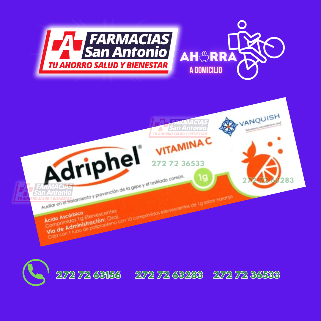 Adriphel 1g Vitamina c efervescente