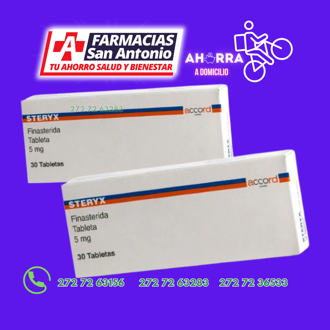 Finasterida 5mg STERYX 30 Tabletas