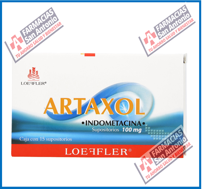 ARTAXOL INDOMETACINA SUPOSITORIOS 100MG 15 SUPOSITORIOS