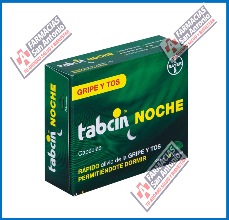 Tapsin Noche Comprar Antigripal Bayer Tabcin Noche Liqui Gels 12