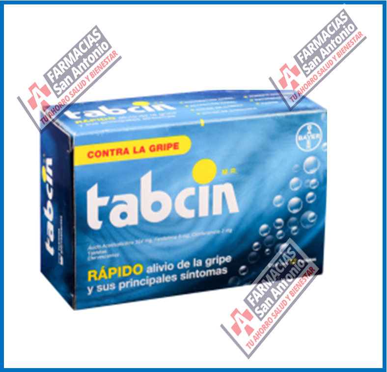 Tabcin azul efervescente 12 tabletas