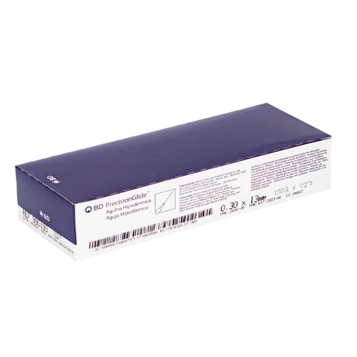 AGUJA HIPODERMICA 30G X 1/2 (13x0.30mm) CAJA X100 unid. - B