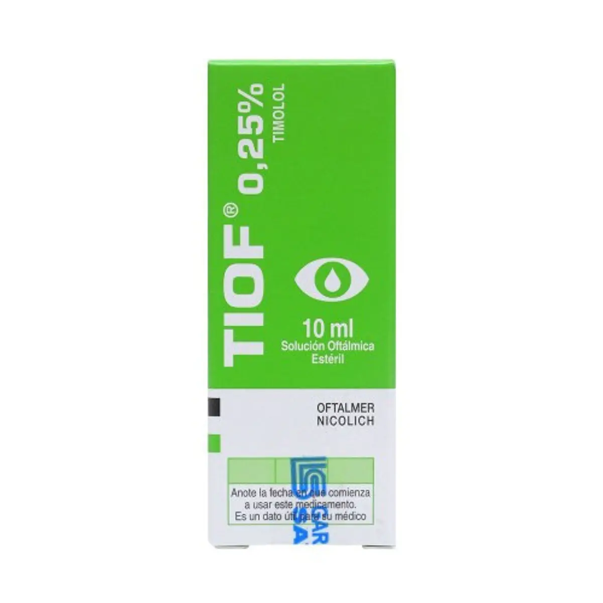 Tiof 0,25% x10 ml Solucion Oftalmica
