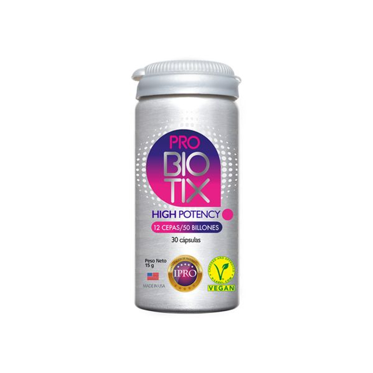 Probiotix High Potency 12Cepas/50 Billones x 30 Cápsulas