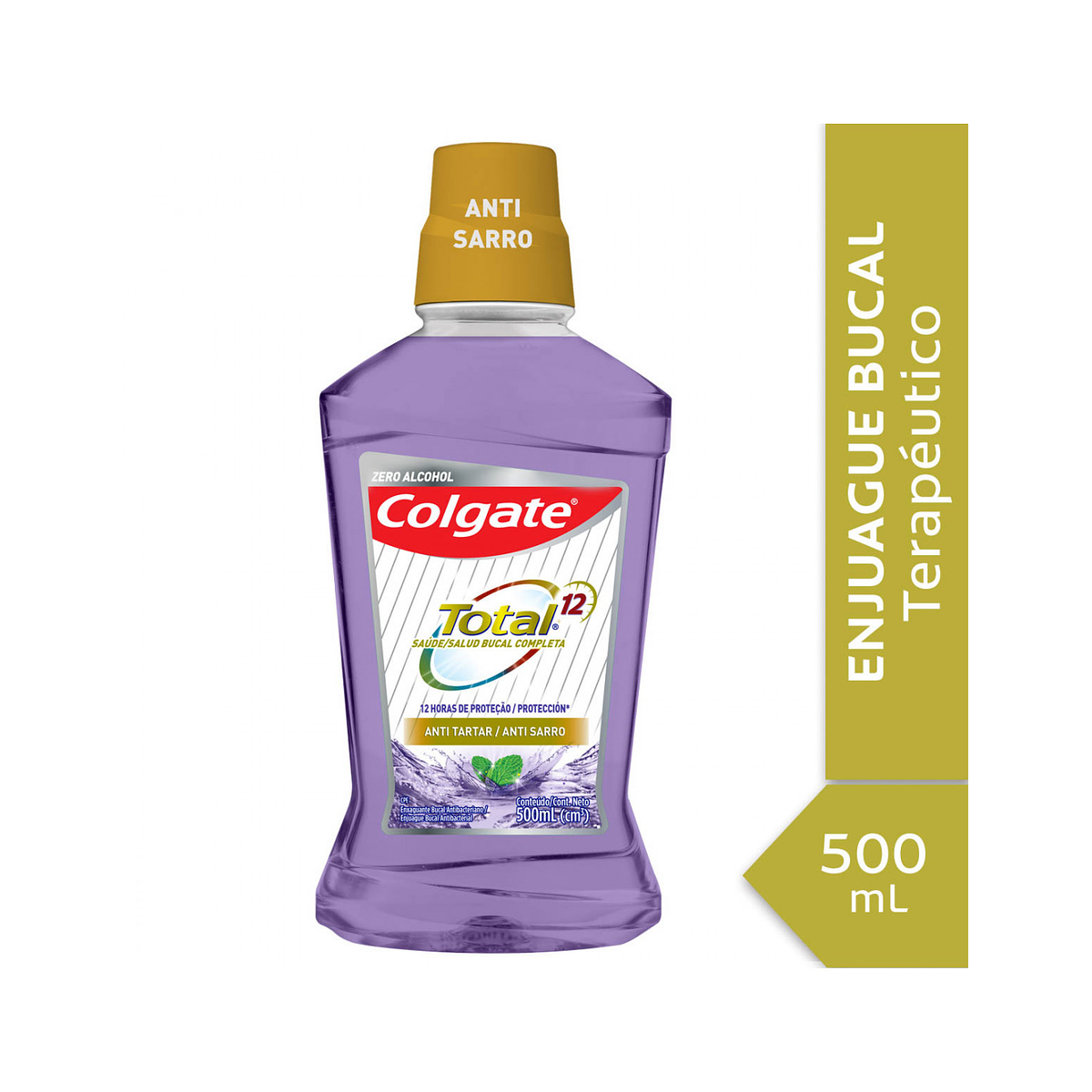 Colgate Total 12 Antisarro 500 ml Enjuague Bucal