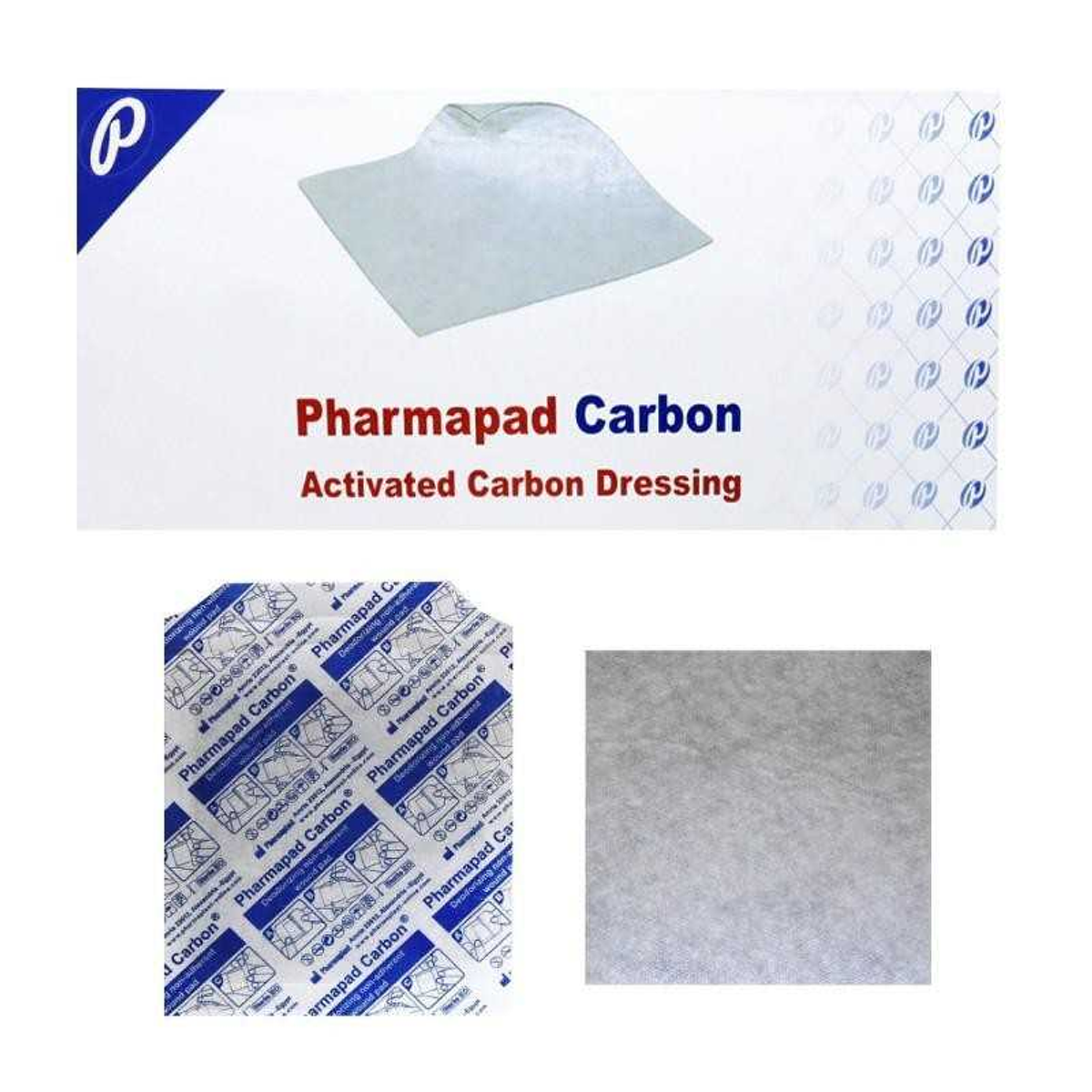 Pharmapad Carbon 10Cm x 10Cm Gasa Aposito Carbon Activado