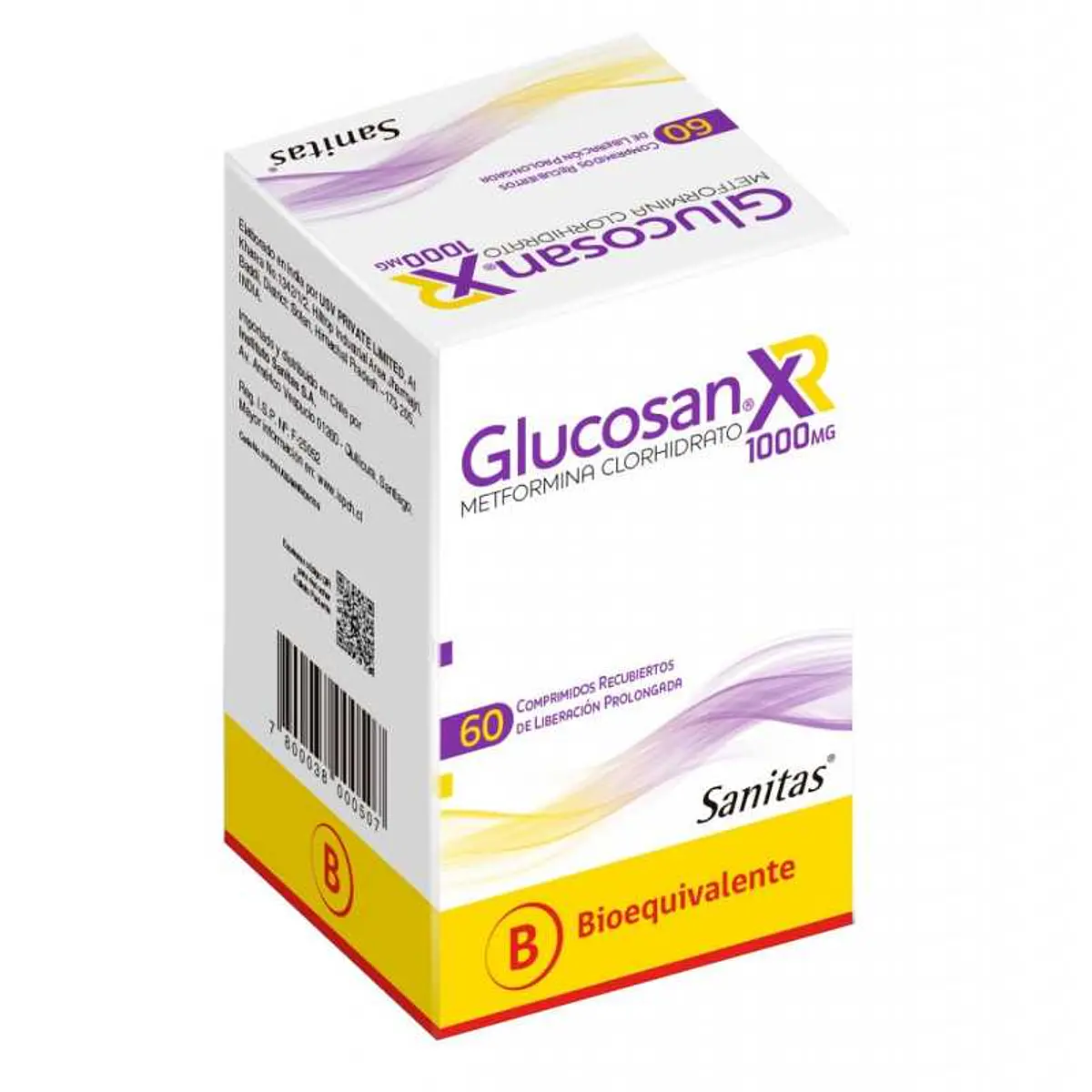 Glucosan x R 1 gr x 60 Comprimidos Liberación Prolongada