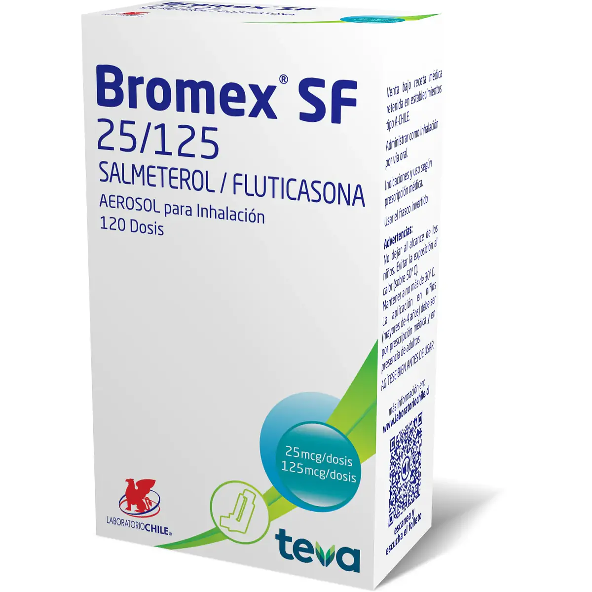 Bromex Sf 25/125 x 120 Dosis Inhalador