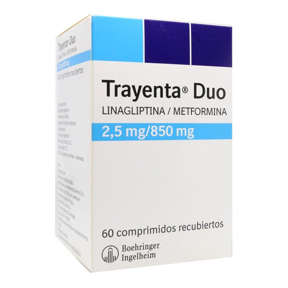 Trayenta Duo 2,5Mg/850Mg X 60 Comprimidos