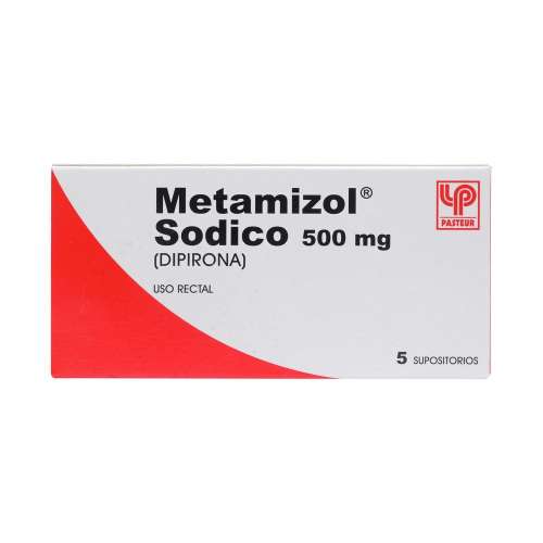 Metamizol Sódico Adulto 500Mg X5 Supositorios
