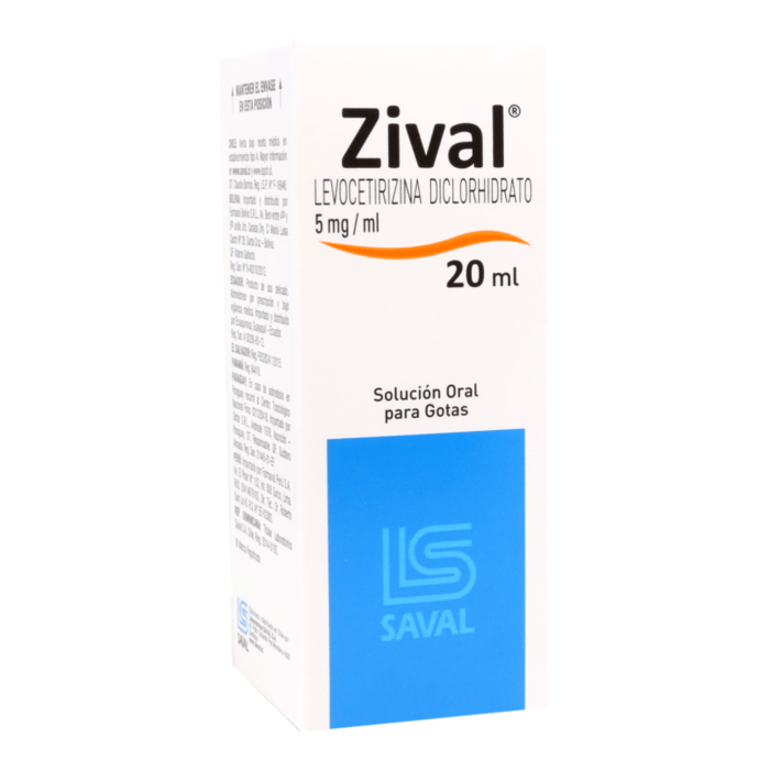 Zival 5Mg/Ml X20Ml Solución Oral Para Gotas